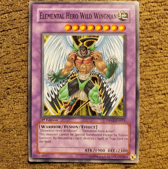 Other | Elemental Hero Wild Wingman Yugioh Card | Poshmark